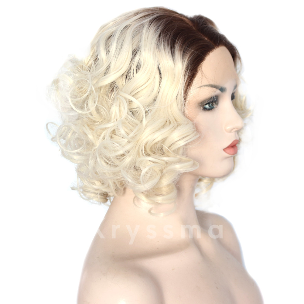 Ombre Bob Wave Synthetic Lace Front Wigs - Kryssma.com Official Site‎