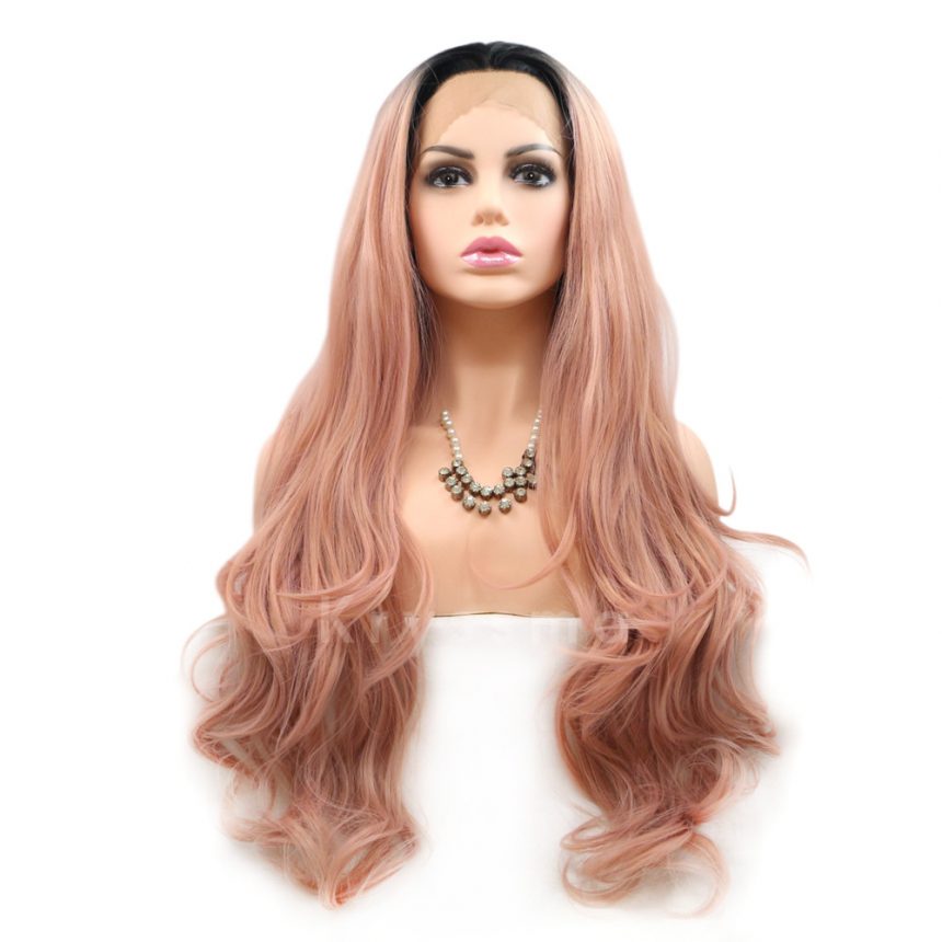 Ombre Blonde Wave Synthetic Lace Front Wigs Ellie Official Site