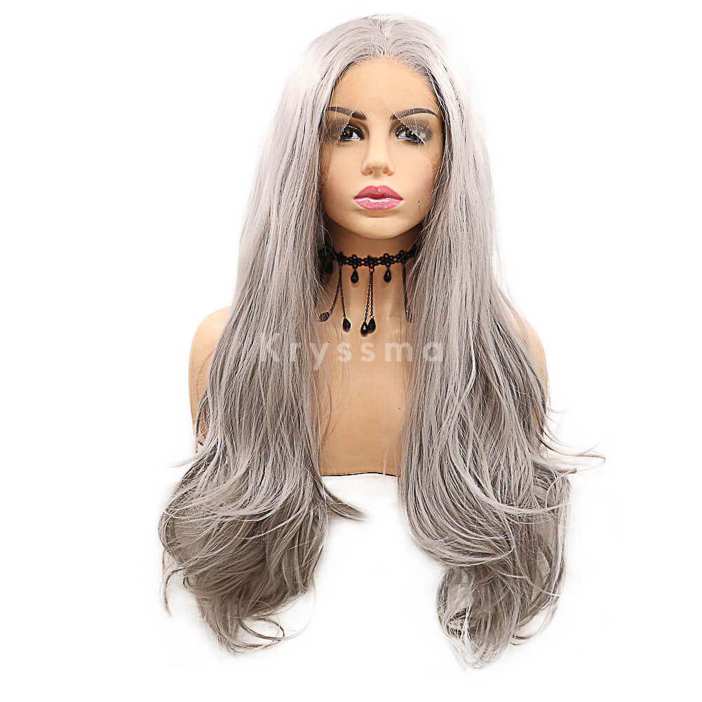 Gray Synthetic Lace Front Wig -Abigail - Kryssma.com Official Site‎