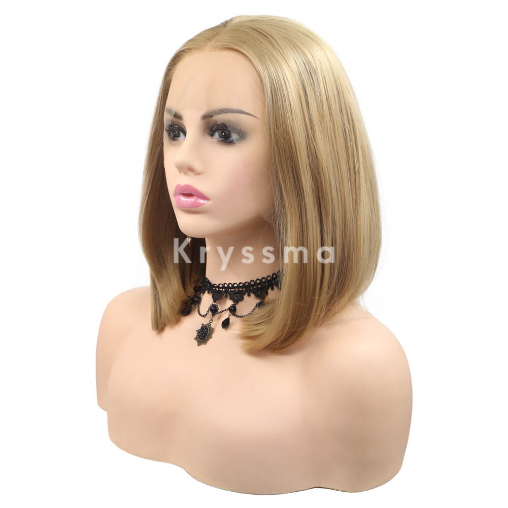 Blonde Synthetic Lace Front Wigs, Ash Blonde Bob Lace Front Wigs ...